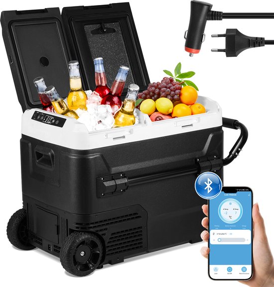 50 Liter - Compressor Koelbox - Koelbox Elektrisch DC 12V/24V, AC 100~240V voor Auto -... | bol