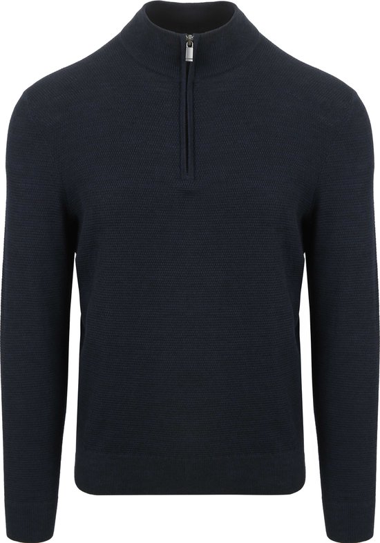 Suitable Structure Half Zip Trui Navy - Maat 3XL - Heren - Schipperstrui | bol