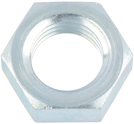 Wurth - DIN 80705 staal verzinkt fijne draad - Vlakke moer met kleine sleutelwijdte,... | bol