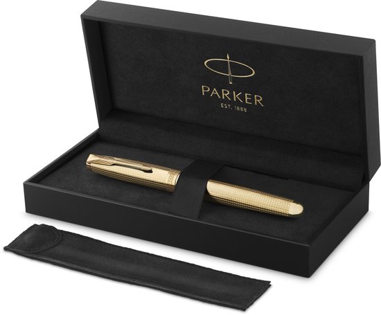 Parker Sonnet Ciselé Special Edition rollerballpen, dop, huls en detail ...
