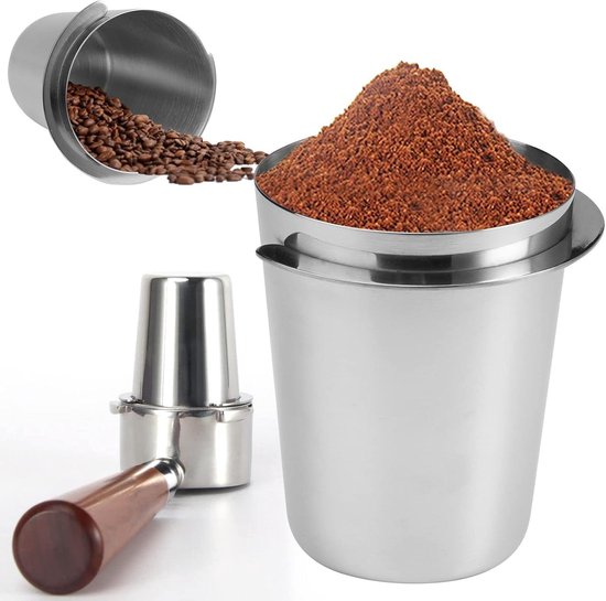 Coffee Strainer Holder Dispensing Cup 51mm Stainless Steel Divider ...