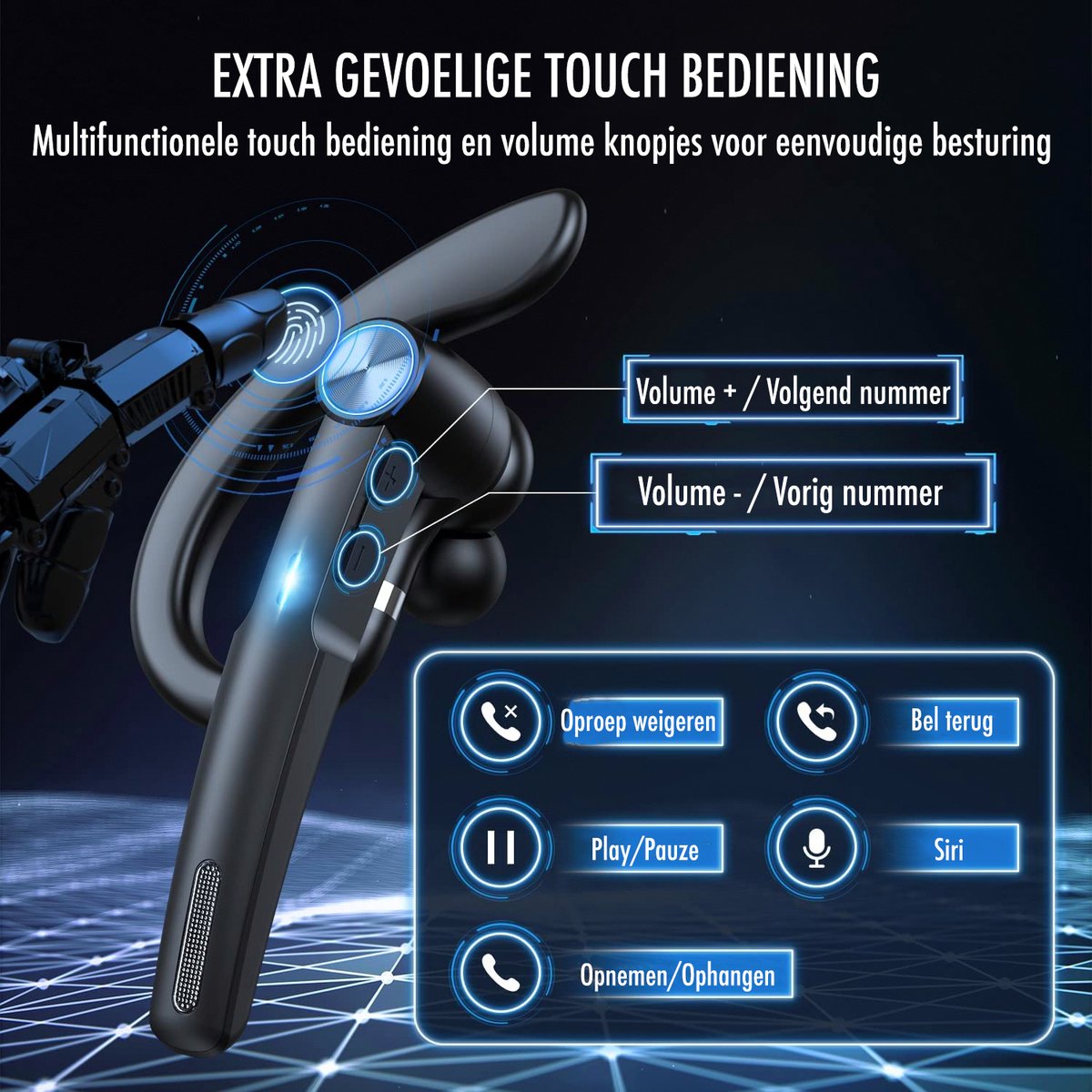 DynaBright Draadloze Headset PRO - Noise Canceling – Incl Oplaadkoffer ...