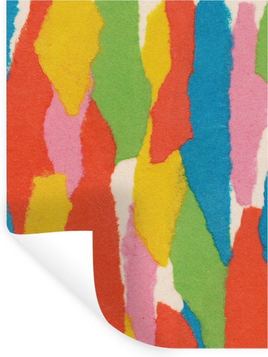 Muurstickers - Sticker Folie - Abstract - Vormen - Collage - Retro ...