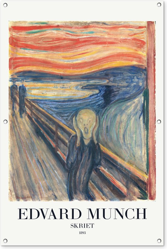 Tuinposter - Tuindoek - Tuinposters buiten - Schilderij - Schreeuw ...