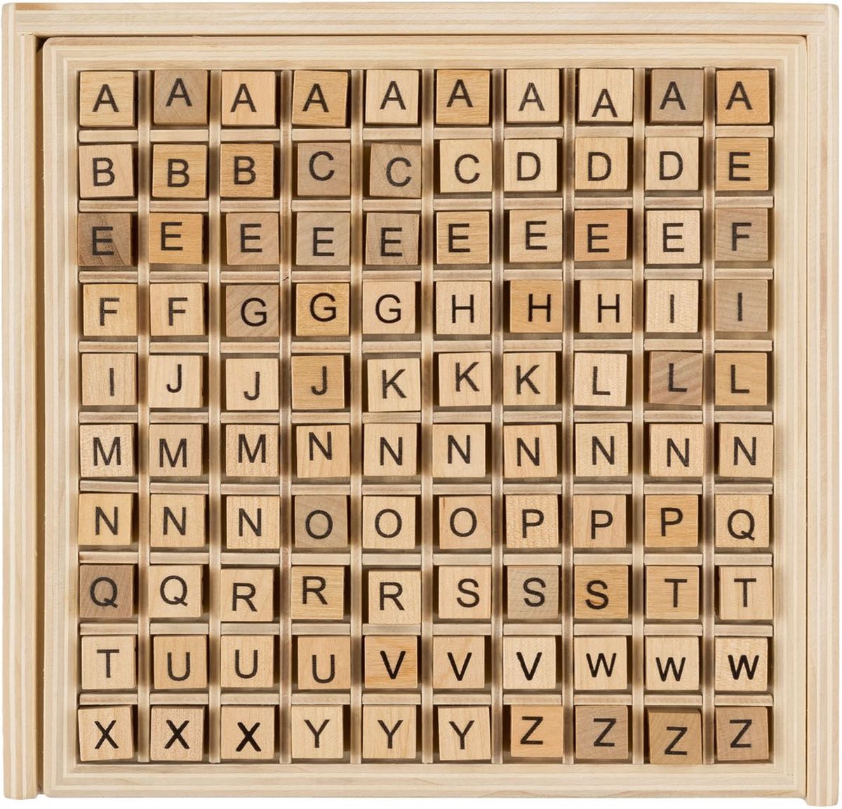 ZaciaToys Houten letter puzzel ABC - Alfabet leerspel - Educatief ...