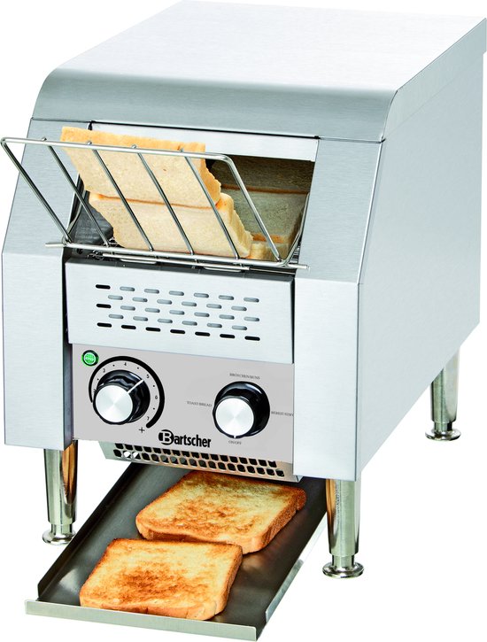 Batscher - Doorlooptoaster Mini - Tosti ijzer - RVS/zilver | bol