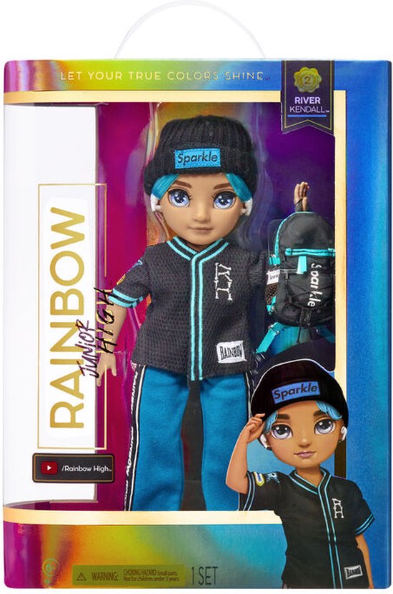 Rainbow High Junior High pop River Kendall blauw | bol.com