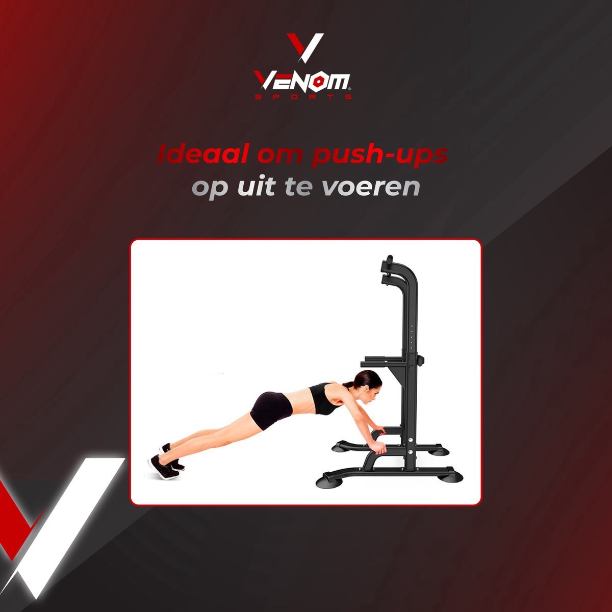 Venom Sports Krachtstation - Multifunctioneel trainingsrek - Power ...