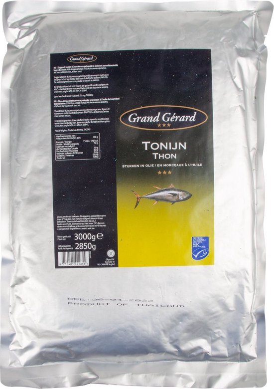 Grand Gérard Tonijn in olie, MSC - Zak 3 kilo | bol