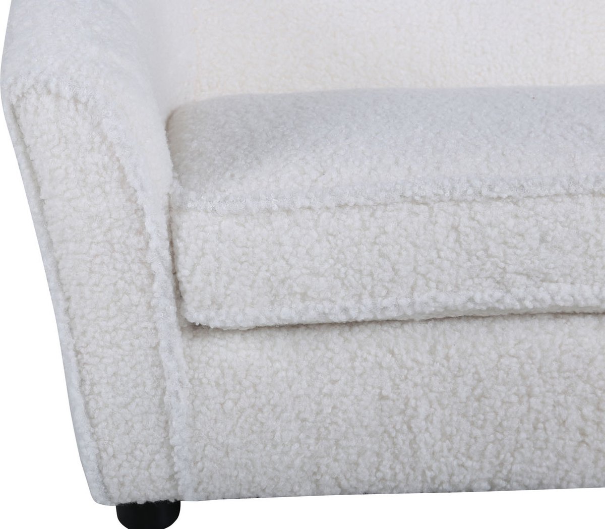 Teddy bank 2 persoons voor kinderen wit. | bol