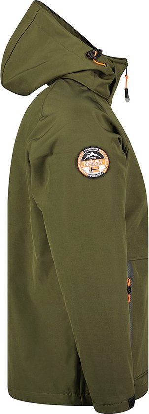 Geographical Norway Softshell Heren Jas Roddy Kaki - XL | bol.com