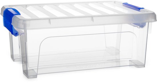 Plasticforte Multi Storage Opslagbox met deksel - transparant - 8 liter ...