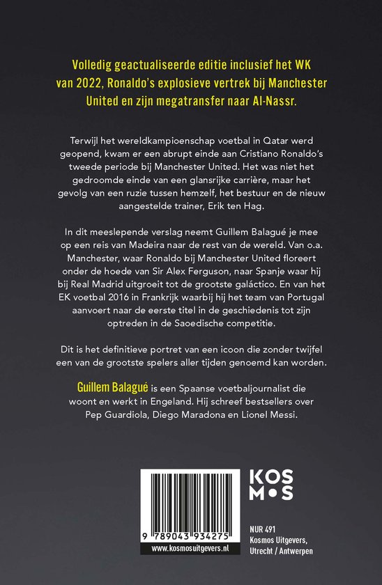 Cristiano Ronaldo, Guillem Balagué | 9789043934275 | Boeken | bol