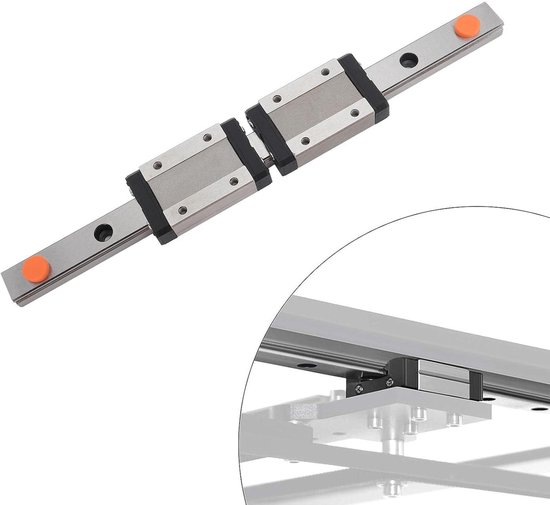 Guide Rail 200mm with 3.5mm Mounting Hole MGN12H 4-Point Contact ...