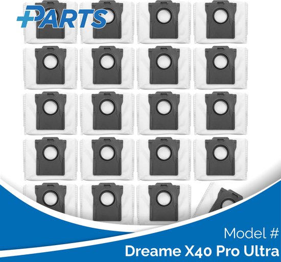 Dreame X40 Pro Ultra Stofzakken (20 Stuks, Plus.Parts® alternatief voor X30/X40 DUST BAGS) | bol