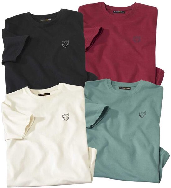 ATLAS FOR MEN - Set van 4 Eagle T-shirts - Heren - Verkrijgbaar in ...