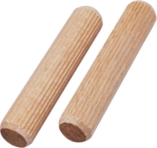 Gegroefde houten pluggen - 12 x 60 mm - 10 stuks | bol