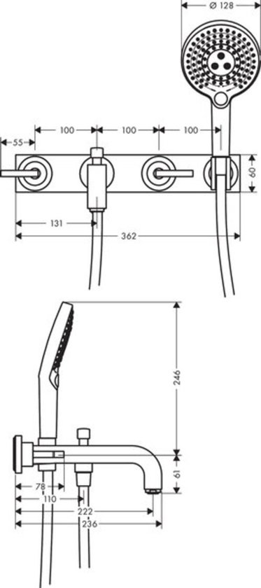 Axor Citterio Inbouwmengkraan | bol