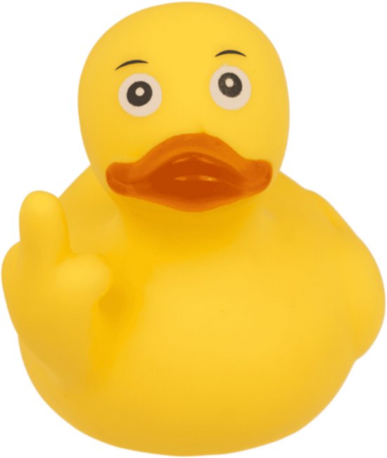 Badeend met Middelvinger - Middle Finger Badeend – Piepend Eendje van 8 ...