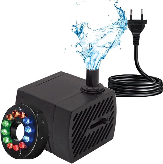 Mini-waterpomp ultra stil met 15 m netsnoer 350 l/h 5 W - dompelpomp ...