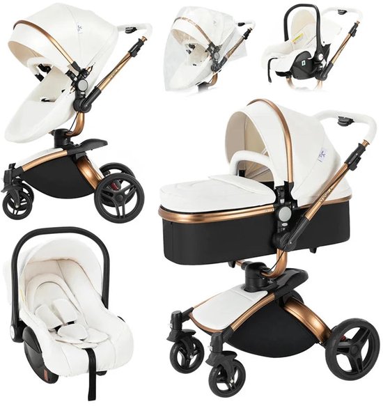 Kinderwagen - 3-in-1 Baby Stroller - Wandelwagen - Buggy - Opvouwbaar ...