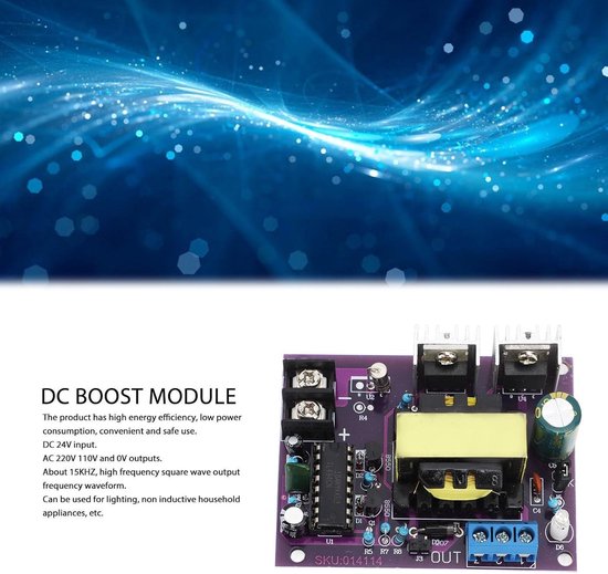 Dc Naar Ac Inverter Module 100W - 24V Naar 0-110V-220V Output Boost ...