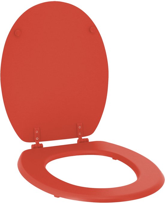 Tendance Toiletbril Breeze - Rood MDF hout - Universeel - Standaard wc ...