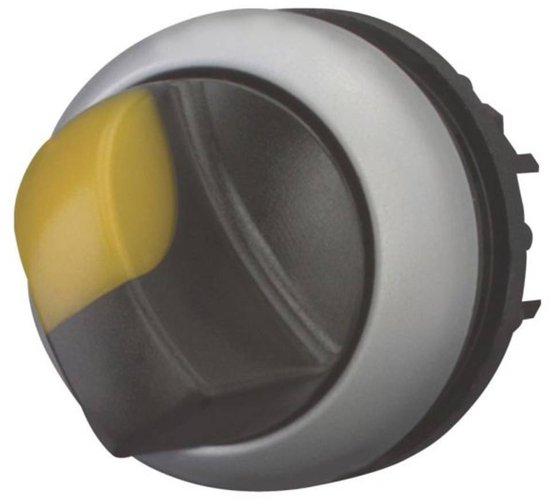 Eaton 284396 M22-WLKV-Y Keuzetoets Kunststof frontring Knevel Zwart 1 stuk(s) | bol