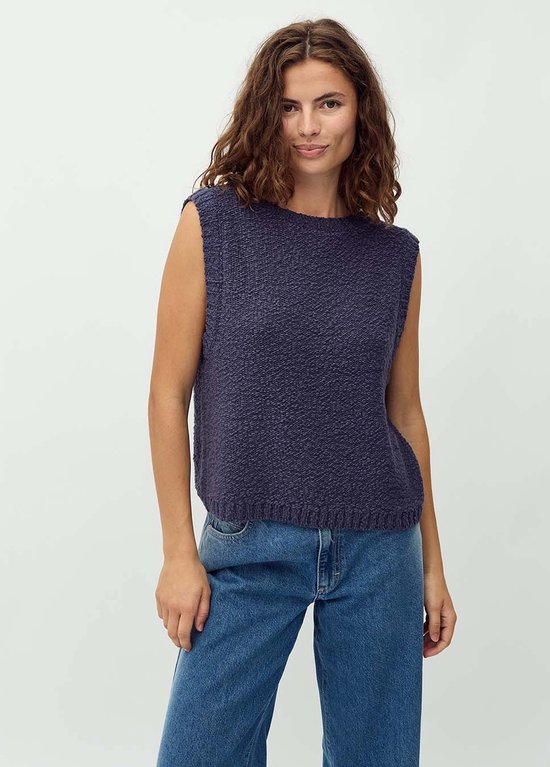 mbyM Merea-M top blauw gebreid Vintage Indigo | bol