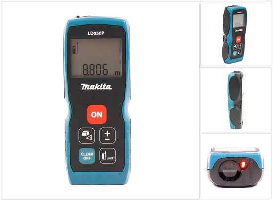 Makita Laser afstandsmeter - 50 meter - Meet afstand, oppervlakte en ...