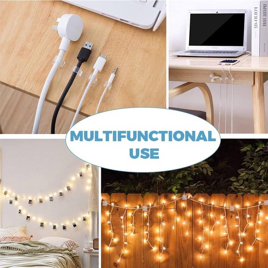 Outdoor Cable Clips Self Adhesive Decorative Clips for USB Cable ...