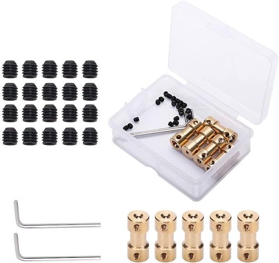 Messing Askoppeling Motor as Koppeling 5 Stuks Connector Mouw with ...