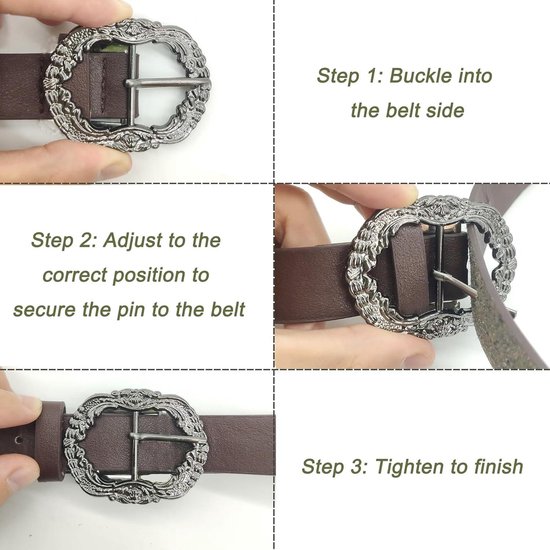 4 stuks metalen riemgespen voor traditionele broeken en bretels ...