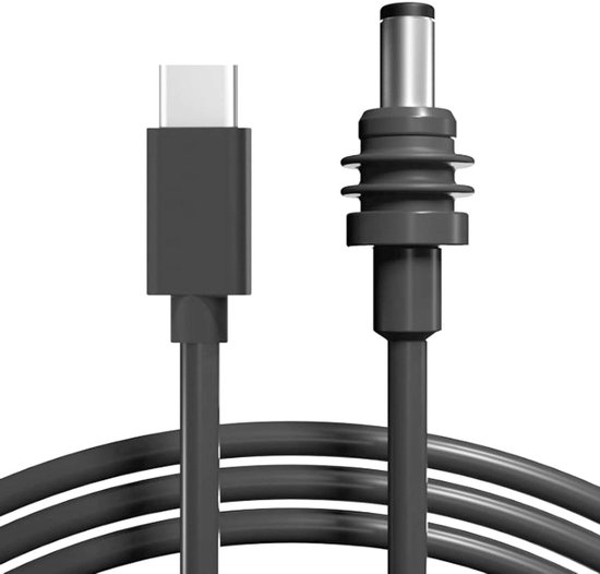 USB C Naar DC-voedingskabel - 65W+ PD Power Bank 100W USB Type C-ingang ...