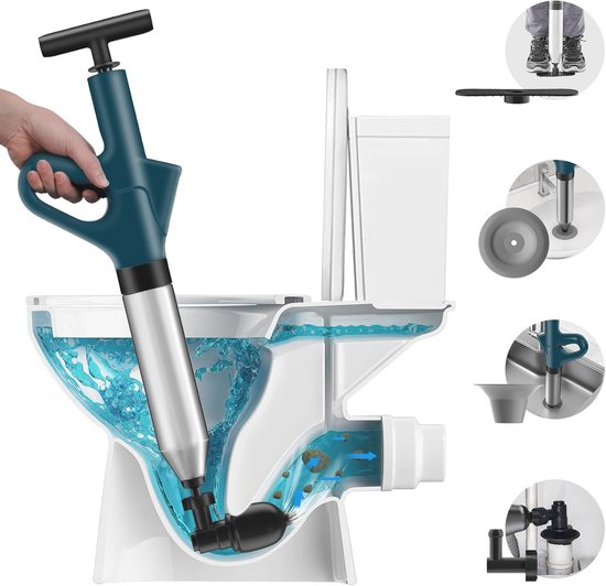 Krachtige Toiletplunjer Met Visuele Barometer - Afvoerblaster Voor ...