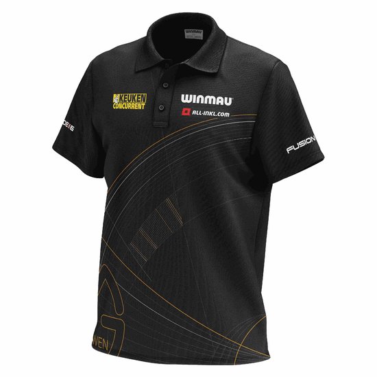 Winmau Michael van Gerwen 5 Year Anniversary Limited Edition Tour Polo ...