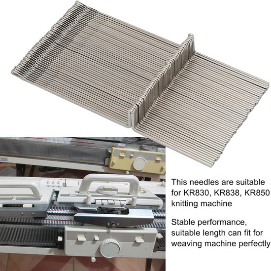 Stalen Breimachinenaalden - 50 stuks, geschikt voor KR830 KR838 KR850 ...