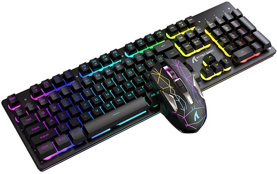 NexZone - Draadloos gaming toetsenbord met muis - Wireless - RGB ...