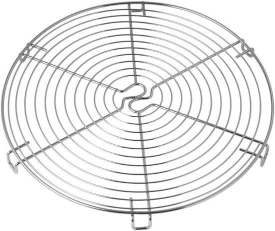 Ronde Taartrooster Ø 32 cm van RVS - Perfect voor Afkoelen en Decoreren ...