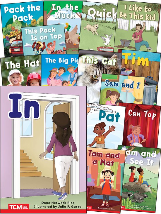 Decodable Books: Read & Succeed- Decodable Books Grade PK-K Set 1: 15 ...