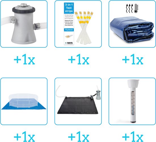 Accessoires voor Intex Metal Frame Zwembad - 305x76 cm - Rond ...