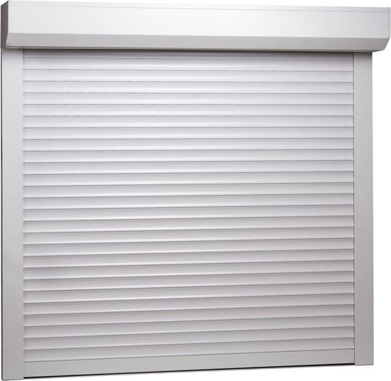 vidaXL - Rolluik - 160x150 - cm - aluminium - wit | bol