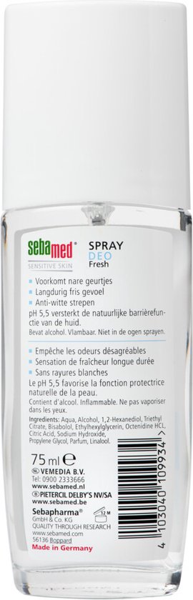 3x Sebamed Deodorant Spray Neutral 75 ml | bol