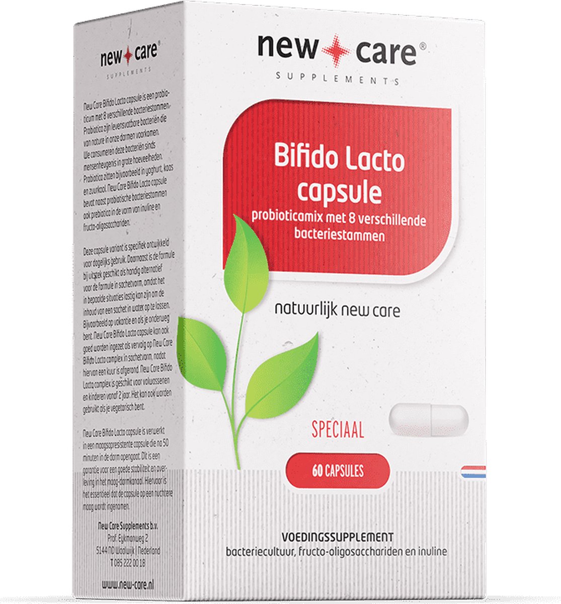 New Care Bifido Lacto capsule probiotica vegetarisch - 60 capsules | bol