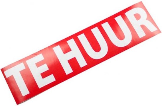 Te huur sticker - 400 x 100 mm | bol.com