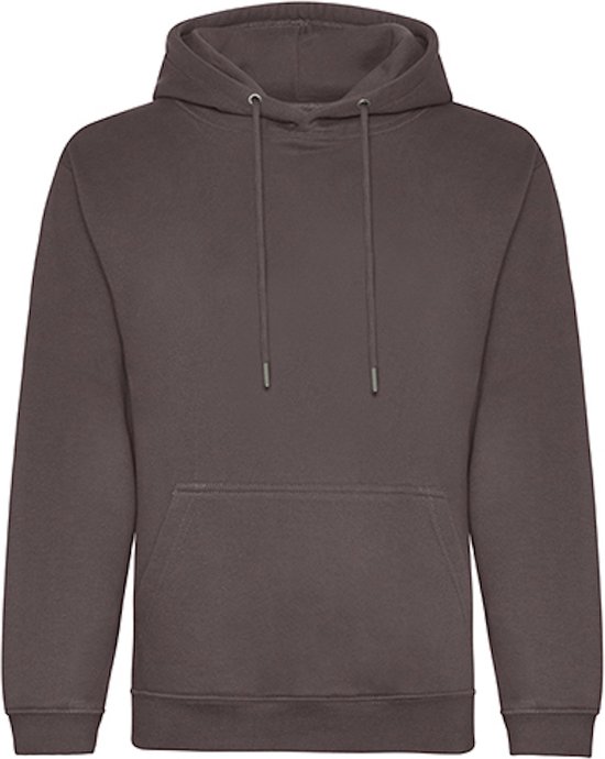 Organic Hoodie met capuchon Just Hoods Charcoal Heather - XL | bol