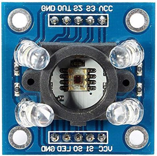 Kleurherkenning Sensor Module TCS230 TCS3200 3V - 5V Blauw/Zwart | bol