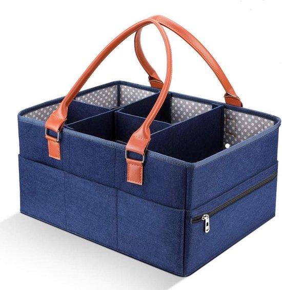 Nappy Caddy Organiser- Portable Changing Table Storage Basket- Car ...