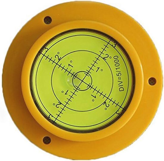 Grote Bullseye Bubble Waterpas 90mm - Ronde Precisie Hellingsmeter voor ...