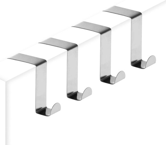 Ophanghaak Set van 4 - Roestvrijstalen Deurhaken voor Badkamer en ...